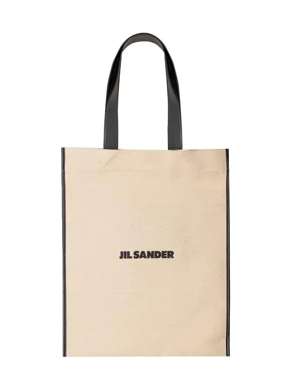 JIL SANDER Medium Flat Shopper Bag - Beige