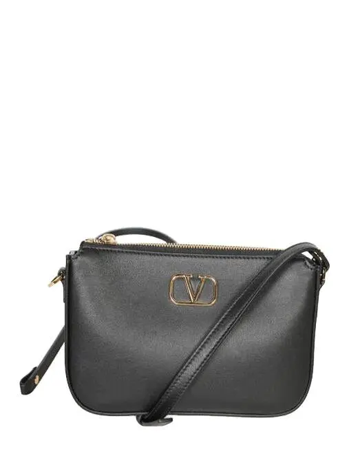 Valentino Garavani Vlogo Signature Shoulder Bag - Black