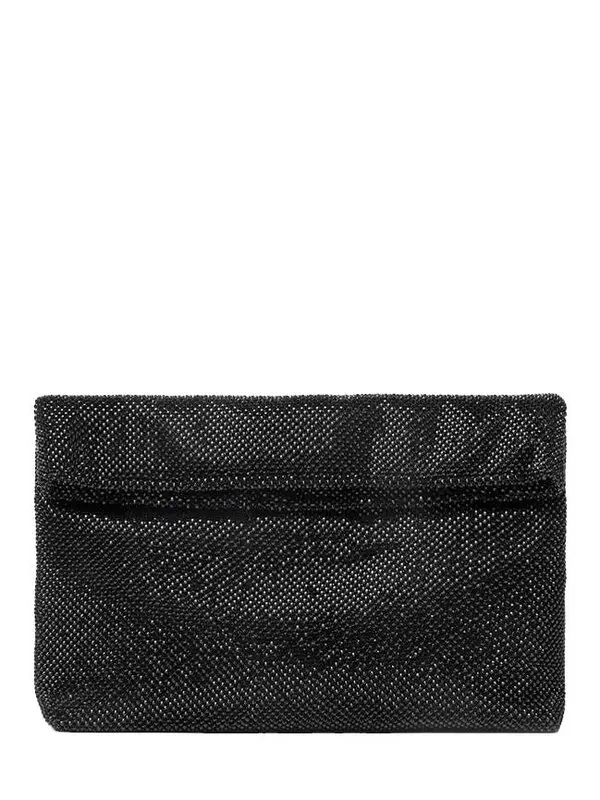 TWENTY FOURHAITCH Beaded Clutch - Black