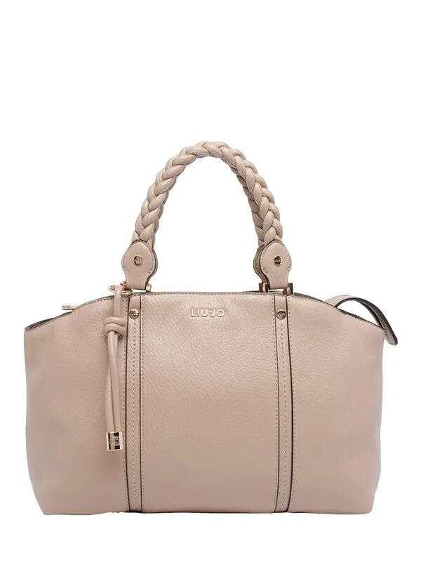 Liu Jo Logo Satchel Bag - Beige