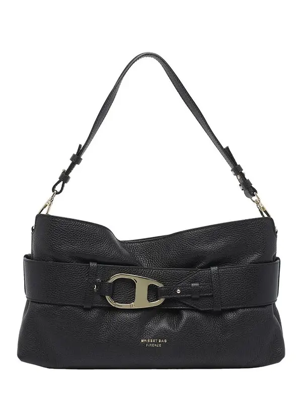 MY BEST BAG FIRENZE Logo Shoulder Bag - Black
