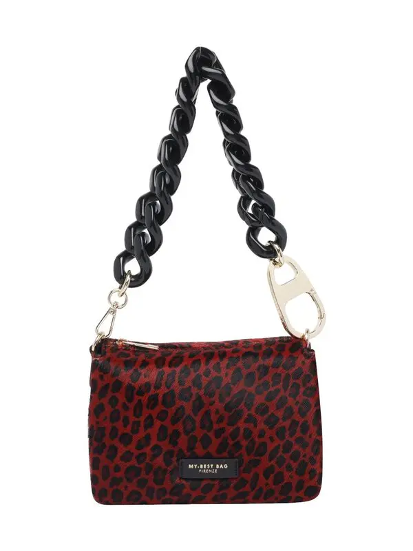 MY BEST BAG FIRENZE Shoulder Bag With Chain Strap - Red