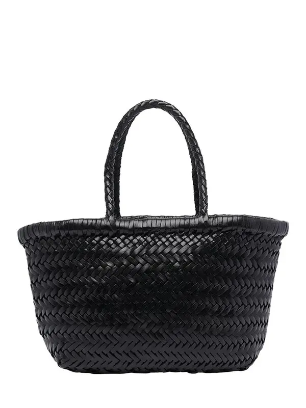 Dragon Diffusion Mini Flat Gora Bamboo Handbag - Black