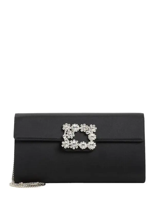 ROGER VIVIER Envelope Flap Handbag - Black