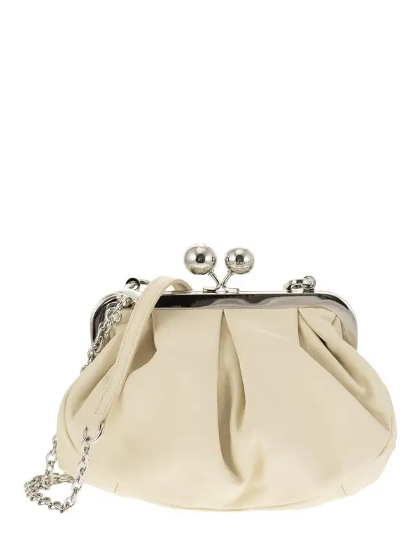 Max Mara Prati Leather Pasticcino Bag - Beige