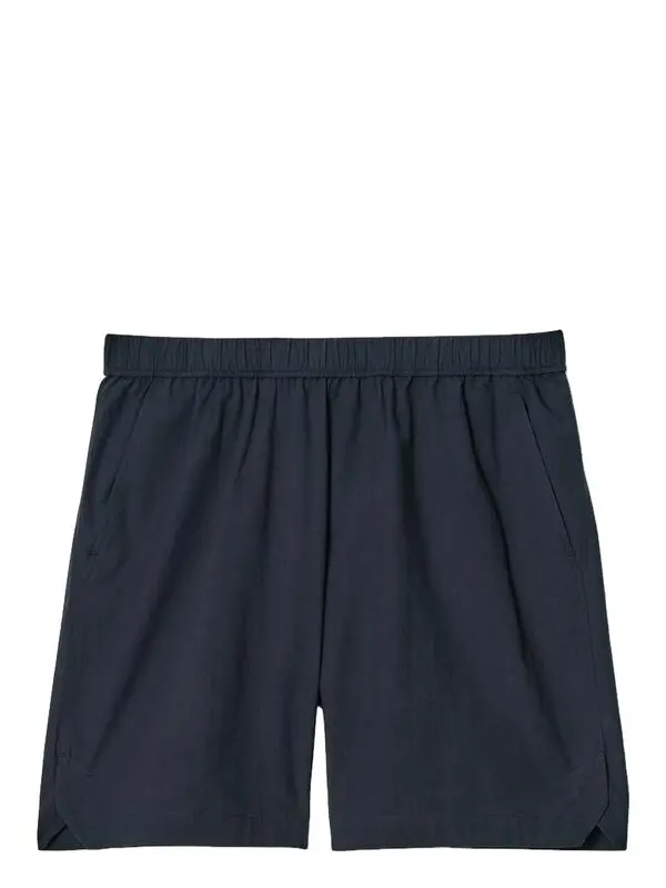 Cos Pima Cotton Elasticated Shorts - Navy