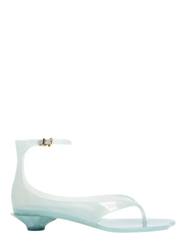 Chloé Jelly Thong Sandals - Light Blue