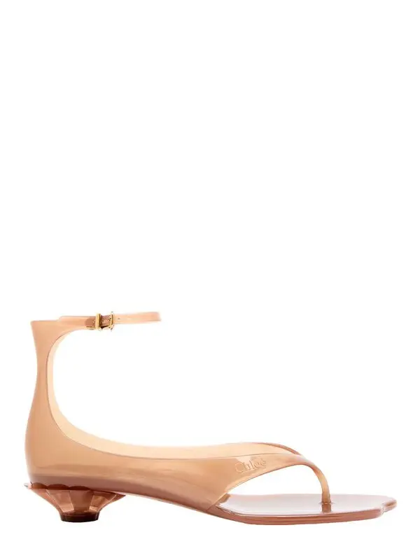 Chloé Jelly Thong Sandals - Light Brown