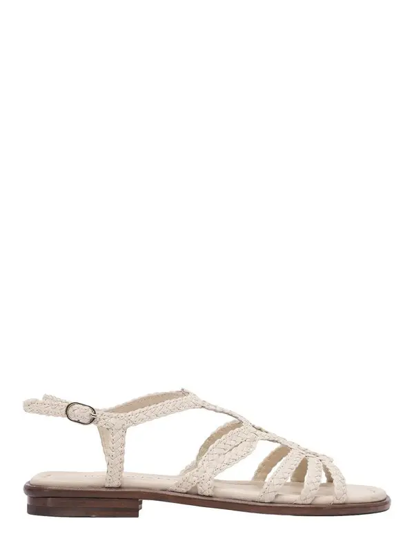 PONS QUINTANA Leather Sandals - Beige