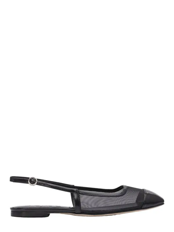 AeydĒ Ballerina Slingback Flats - Black