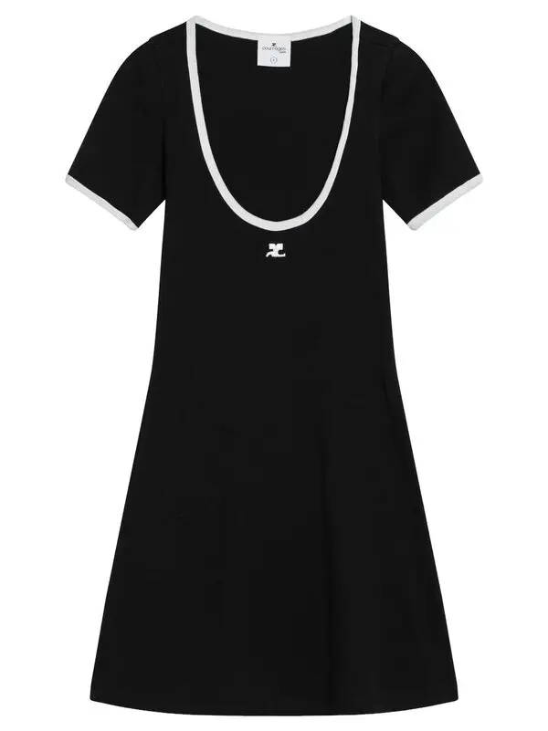 COURREGES Mini Dress - Black