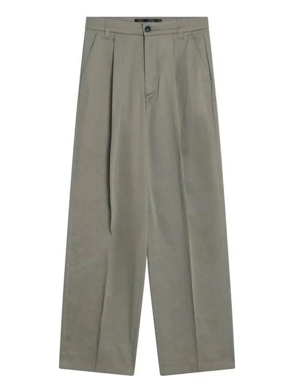 DEPARTMENT 5 Pleated Cotton Blend Trousers - Green