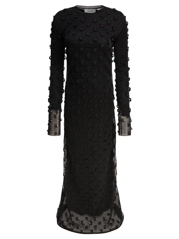 Max Mara Flared Long Dress - Black