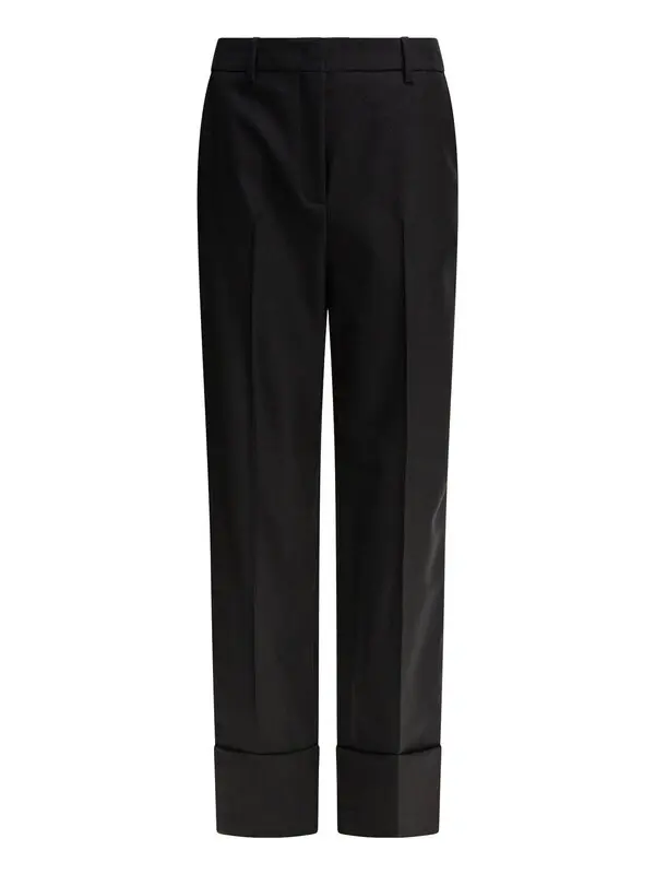 Valentino Garavani Tailored Virgin Wool Trousers - Black
