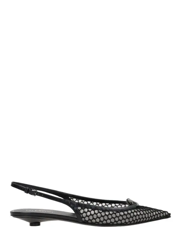 Valentino Garavani Pointed Slingback Ballet Flats - Black