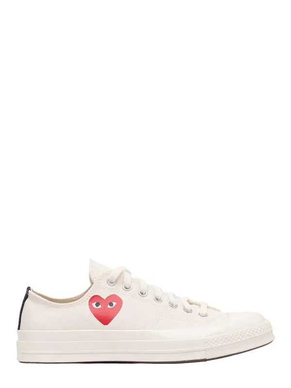 Play Comme Des Garcon Comme Des Garçons X Converse Chuck Taylor '70 Sneakers - White