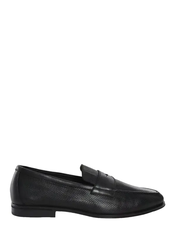 DOUCAL'S Leather Loafers - Black