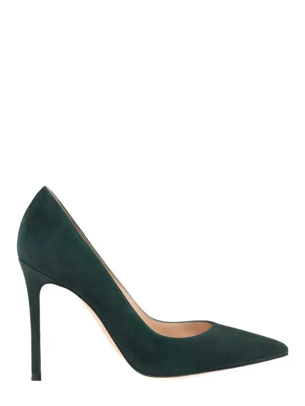 GIANVITO ROSSI 105 Leather Pumps - Green