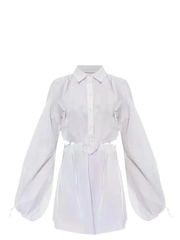 Blumarine Cotton Mini Dress - White