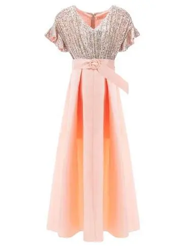 TULLEEN Arcola Maxi Dress - Peach