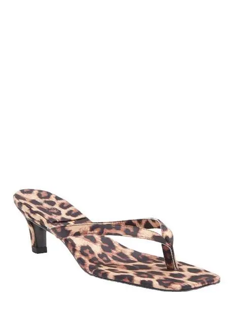 TONY BIANCO Topaz Flip Flop - Leopard Satin