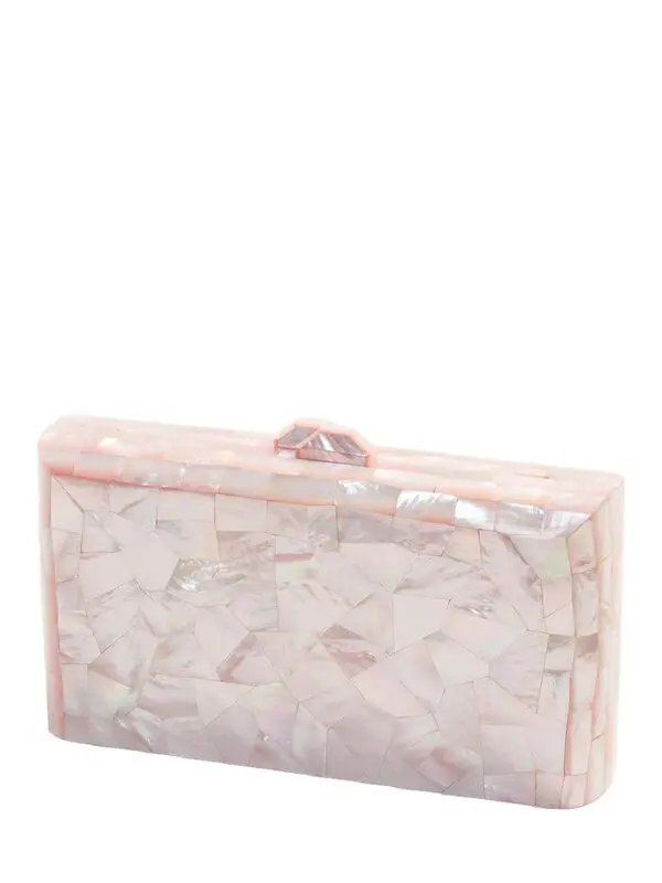 FREYA ROSE Mother Of Pearl Clutch - Aphrodite Pink