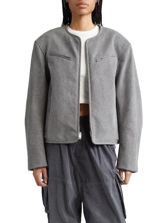 Alexander Wang Boxy Moto Jacket - Grey