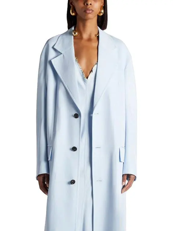 Bottega Veneta Twill Coat - 4350 Sky Blue