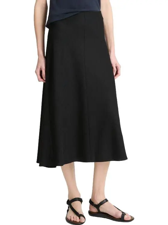 Vince Bias Cut Full Skirt - Black
