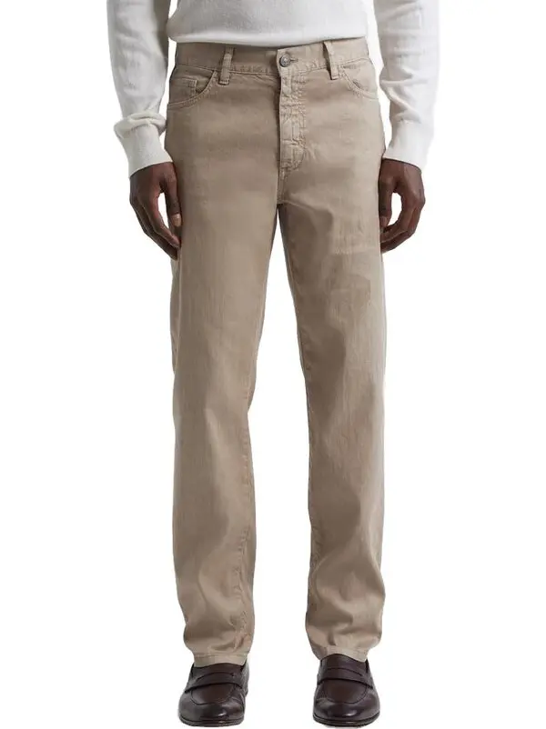 Zegna Slim Fit Jeans - Medium Beige