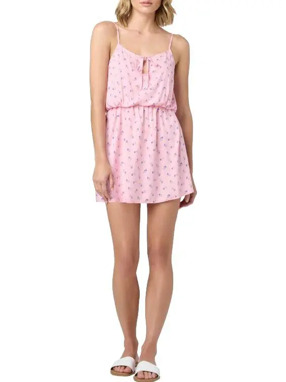 FLORENCE BY MILLS Slip It On Minidress - Candy Pink Floral