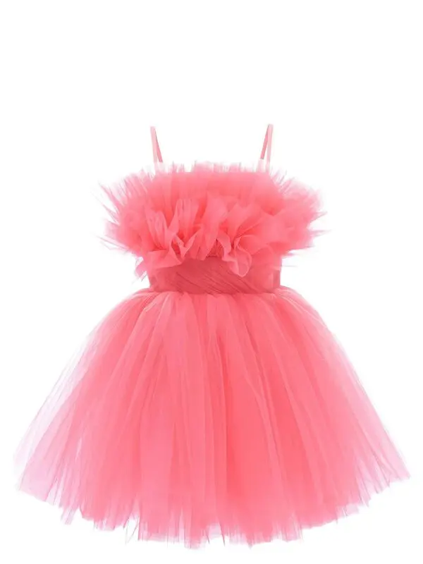 TULLEEN Scalleta Ruffled Dress - Pink