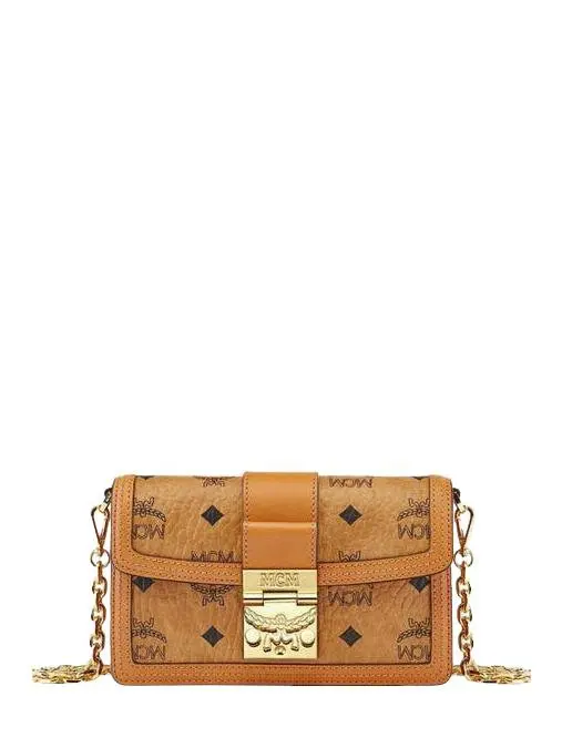 Mcm Tracy Crossbody Bag - Cognac