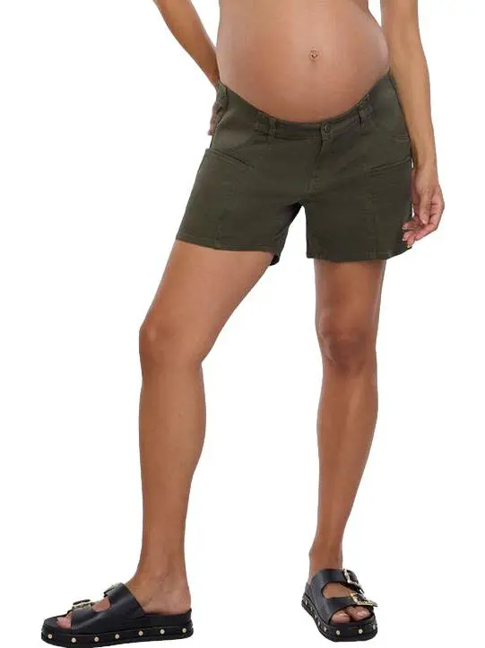 Motherhood Maternity Under-the-belly Utility Maternity Short - Deep Depths