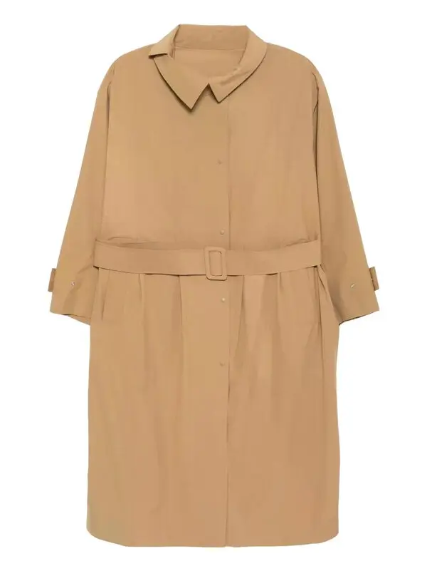 LESS A-type Raincoat - Brown