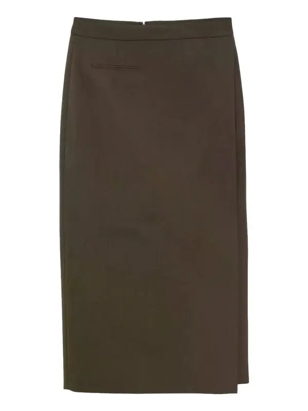 LESS Long Waist Skirt - Green