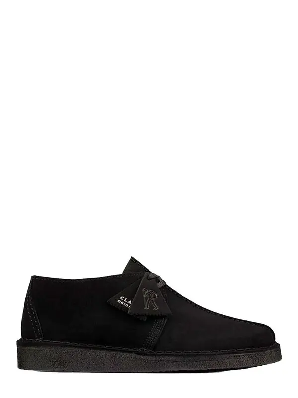 Clarks Desert Trek Suede Boots - Black