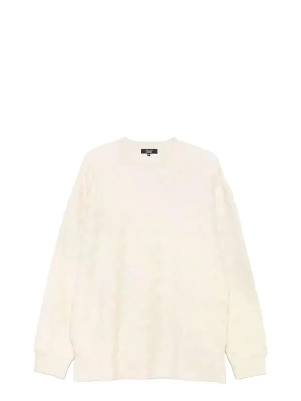 Comme Des Garçons Jacquard Sweatshirt - Neutrals