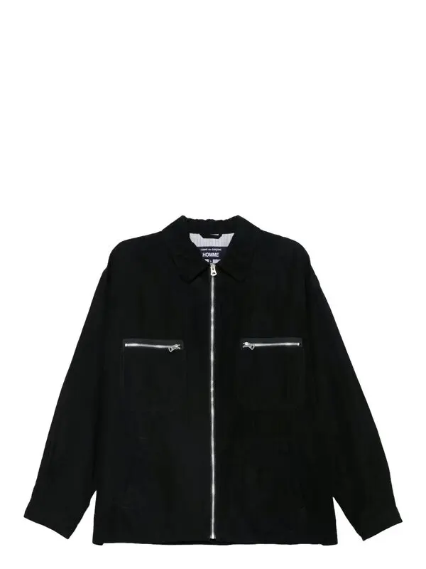 Comme Des Garçons Poplin Jacket - Blue