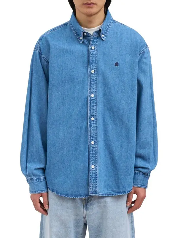 Carhartt Work In Progress Denim Shirt - Gnawed Blue