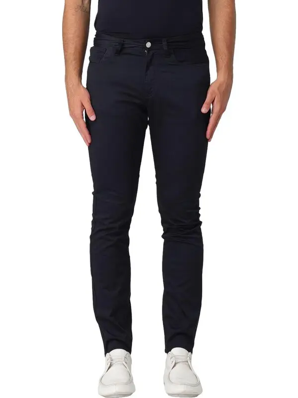 Armani Exchange Tailored Slim Fit Trousers - Navy