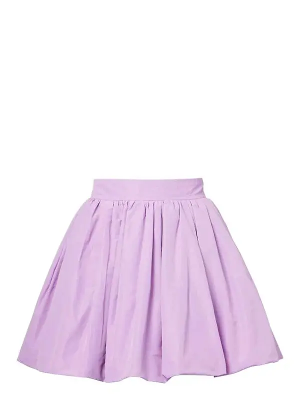 Patou Gathered Miniskirt - Purple