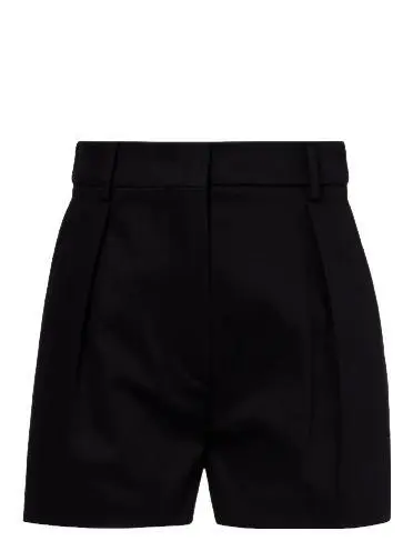 Sportmax Unico Cotton-blend Gabardine Shorts - Black