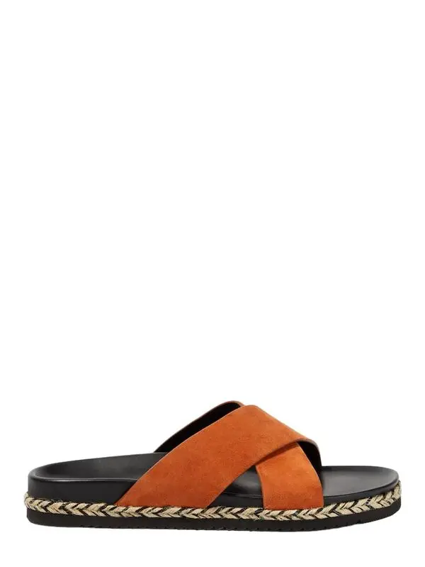 Frescobol Carioca Breno Suede Sandals - Orange