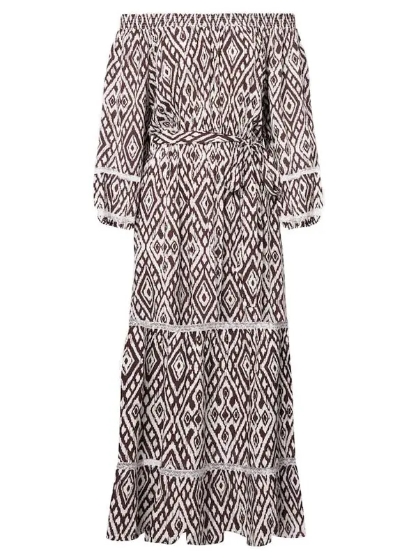 Melissa Odabash Eclipse Printed Midi Dress - Blue