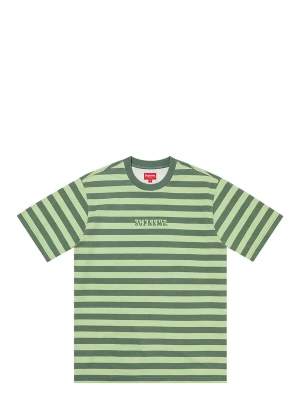 Supreme Reverse Stripe Short-sleeve Top - Green