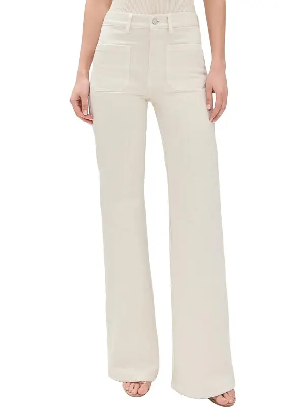 NILI LOTAN Florence Wide Leg Trousers - Stone