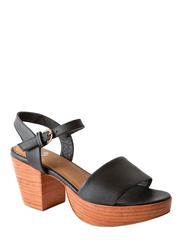 FORTRESS Hannah Platform Clog Sandal - Black
