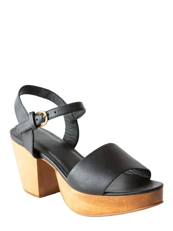 FORTRESS Hannah Platform Clog Sandal - Black