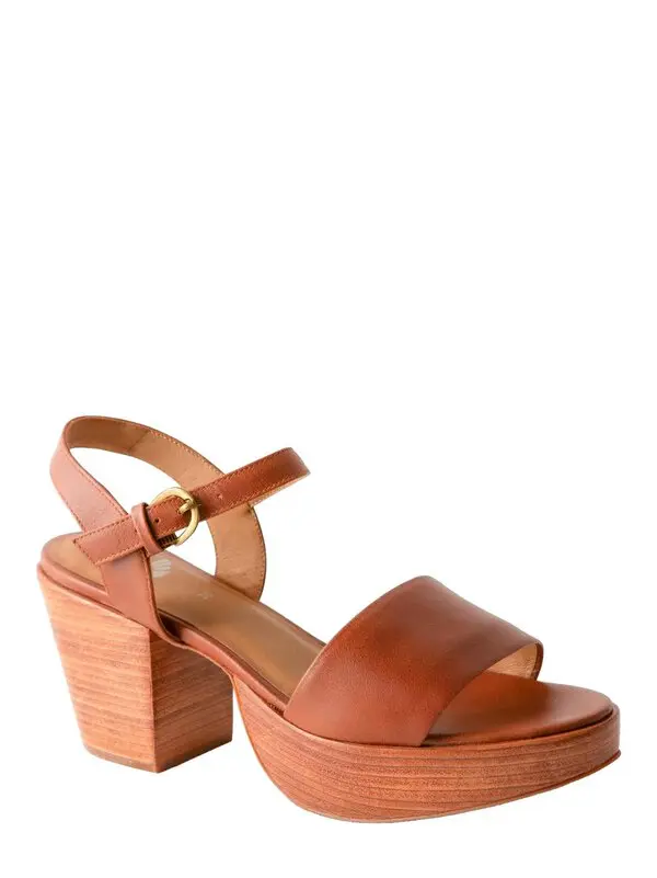 FORTRESS Hannah Platform Clog Sandal - Whiskey
